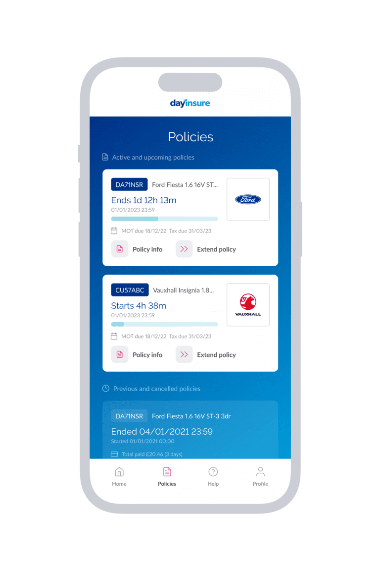 Short-Term Car Insurance App | Temp Car Insurance App | Dayinsure